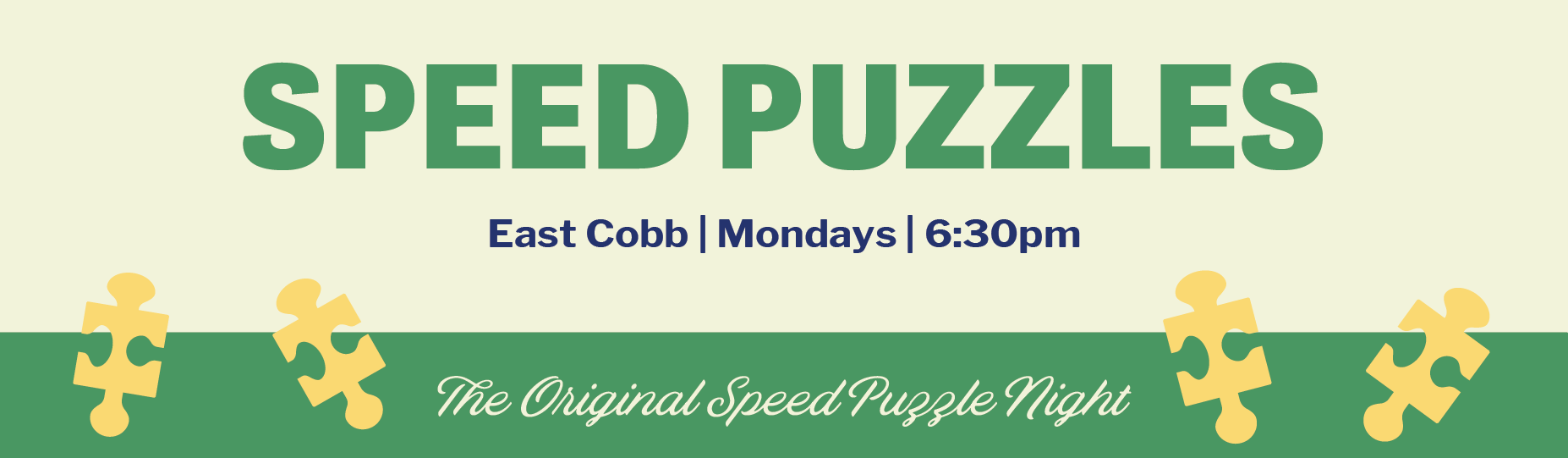 Speed Puzzles - East Cobb Taproom (Every Monday) - Round Trip Brewing Co.